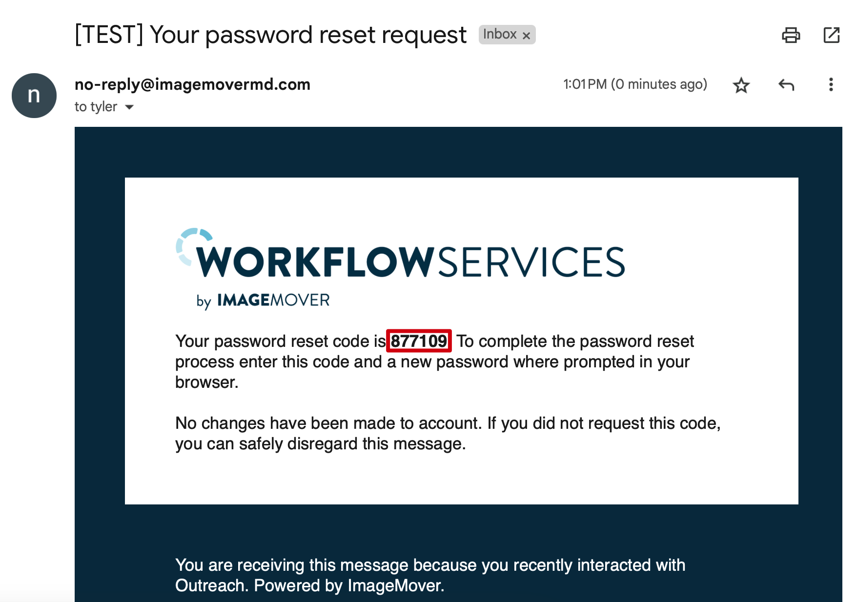 Resetting Your Password – Workflow Services