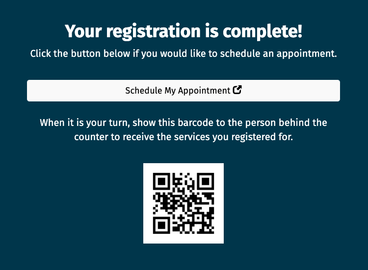 Add a Scheduling Link to Your Patient Registration – Workflow Services