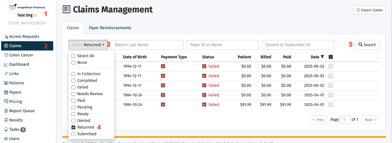 How to Correct Returned Claims in Workflow Services – Workflow Services