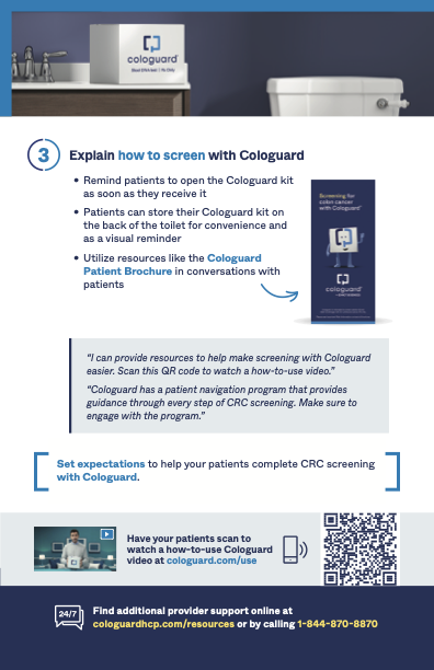 Cologuard Adherence Resource 2024 (How to use test) – Workflow Services